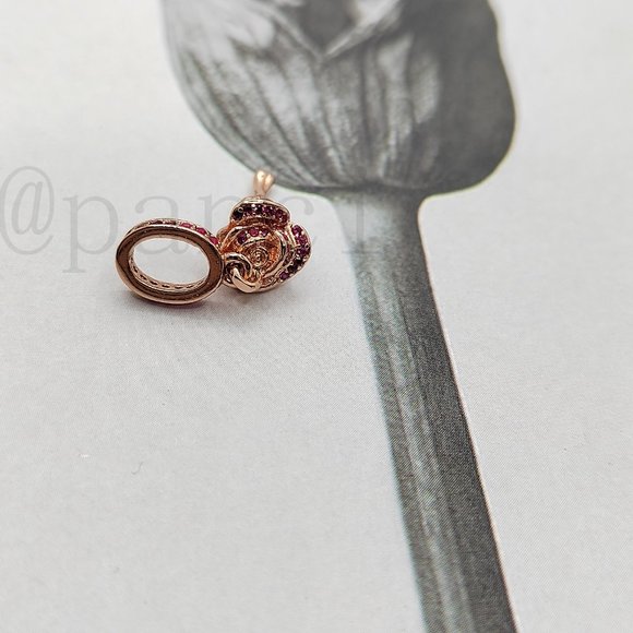 Pandora | Jewelry | Pandora Rose Flower Dangle Charm | Poshmark